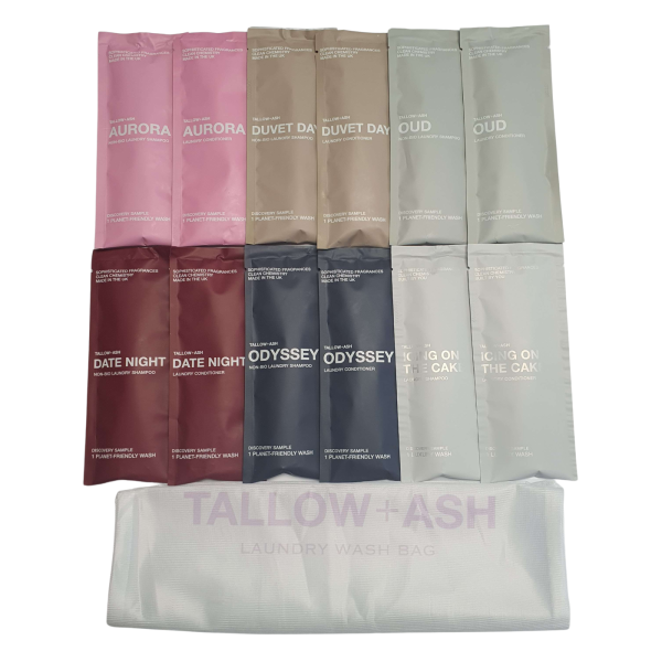 Tallow + Ash Laundry Shampoo and Conditioner Sample Set | Luxury Beauty ...