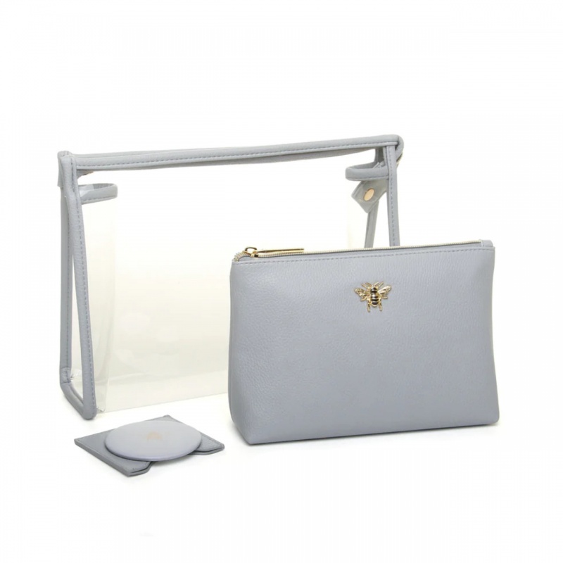 Alice Wheeler Cosmetics Makeup Bags Set Luxury Collection - Cream ...